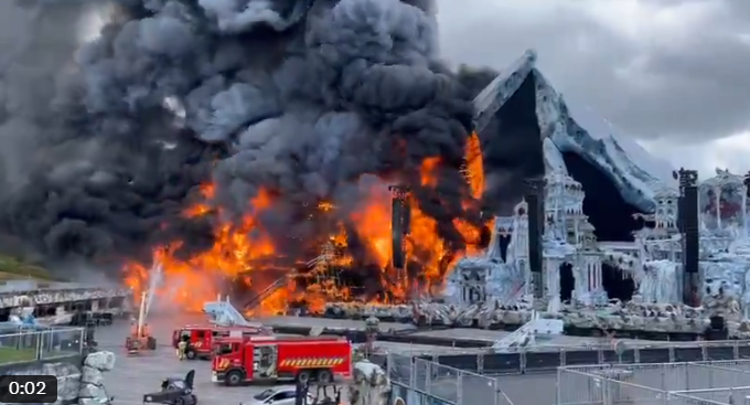 Tragedia antes del beat: se incendia el escenario principal de ...